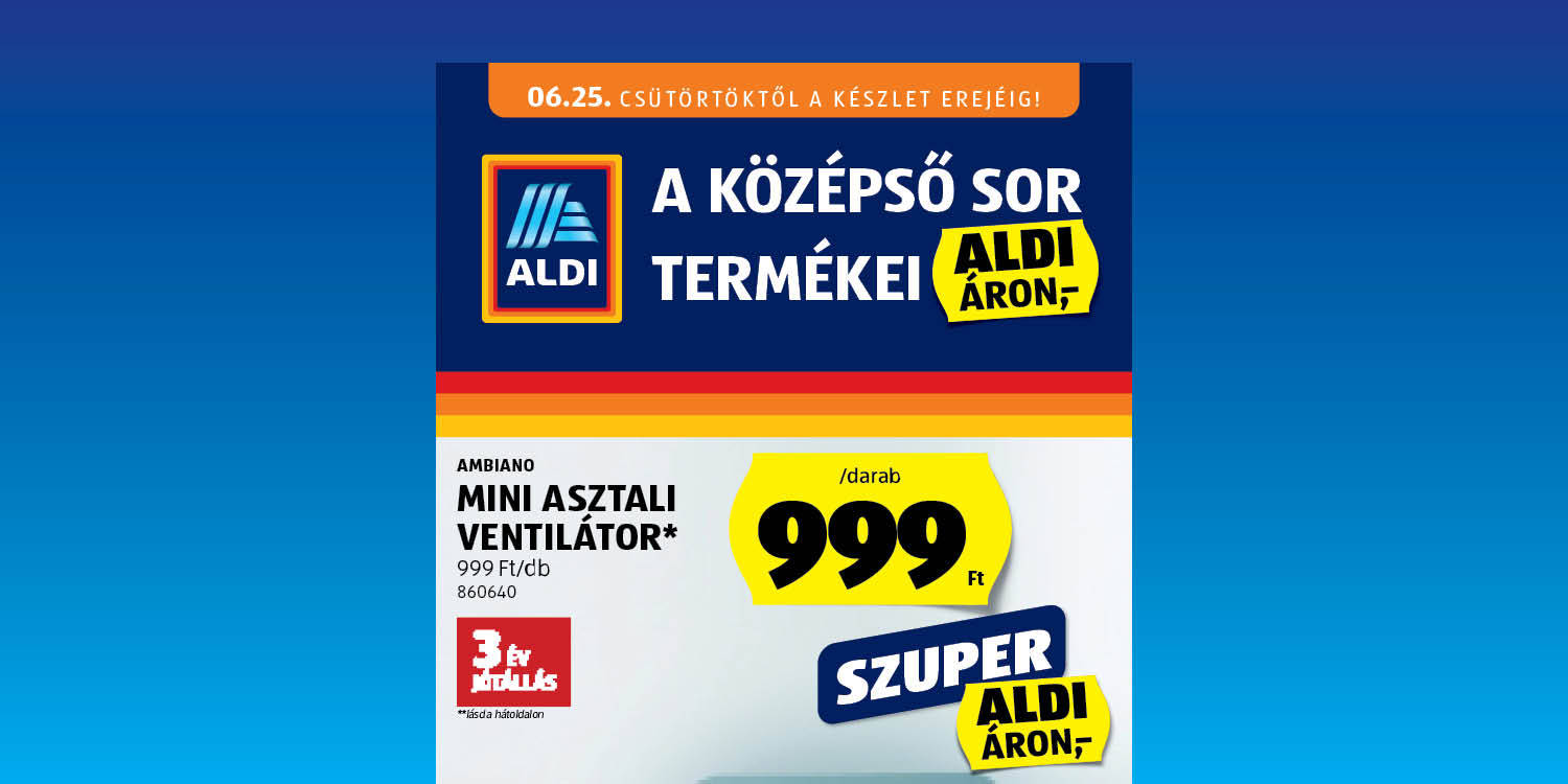 Online akciós újságok és termékkatalógusok | ALDI