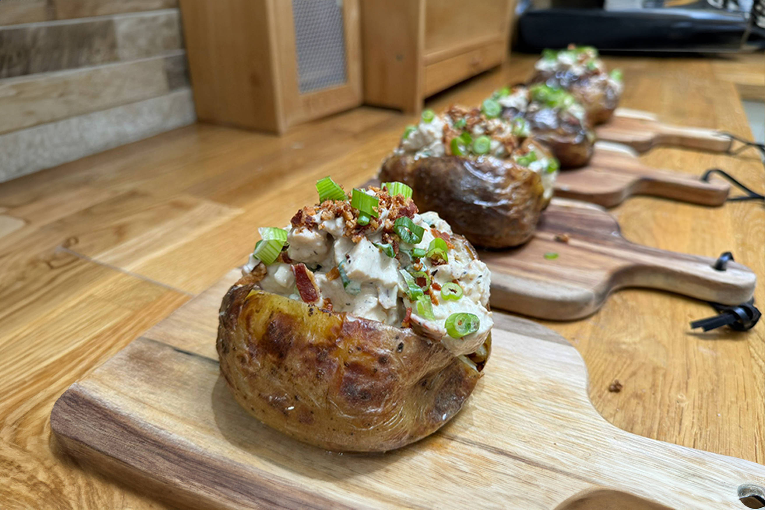 Chicken Caesar Loaded Jacket Potatoes | ALDI UK