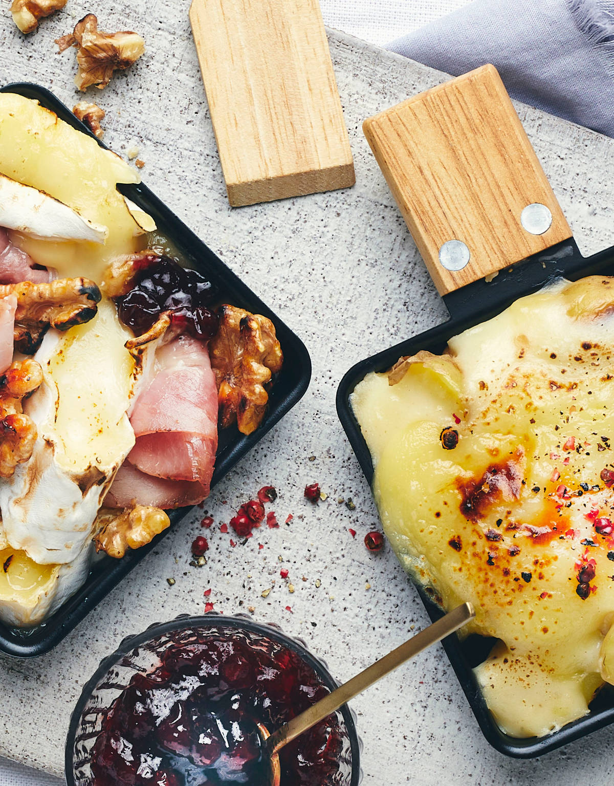 Raclette mit Camembert und Schinken | ALDI SÜD Rezepte