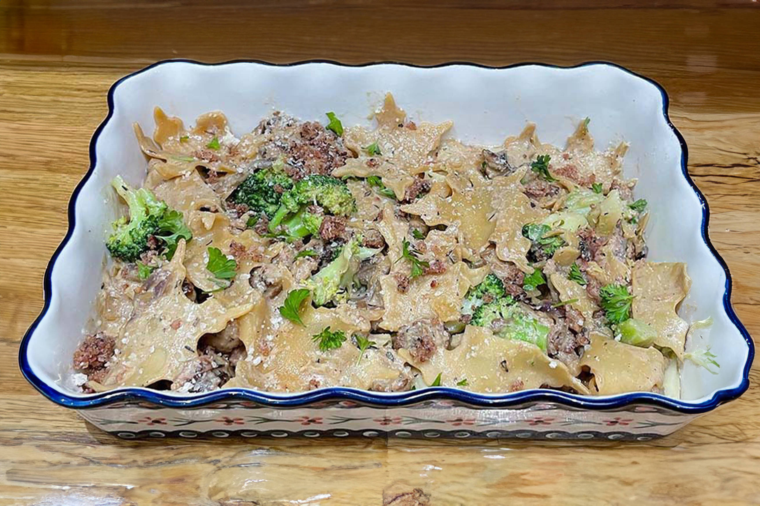 Sausage Alfredo with Bacon Breadcrumbs | ALDI UK