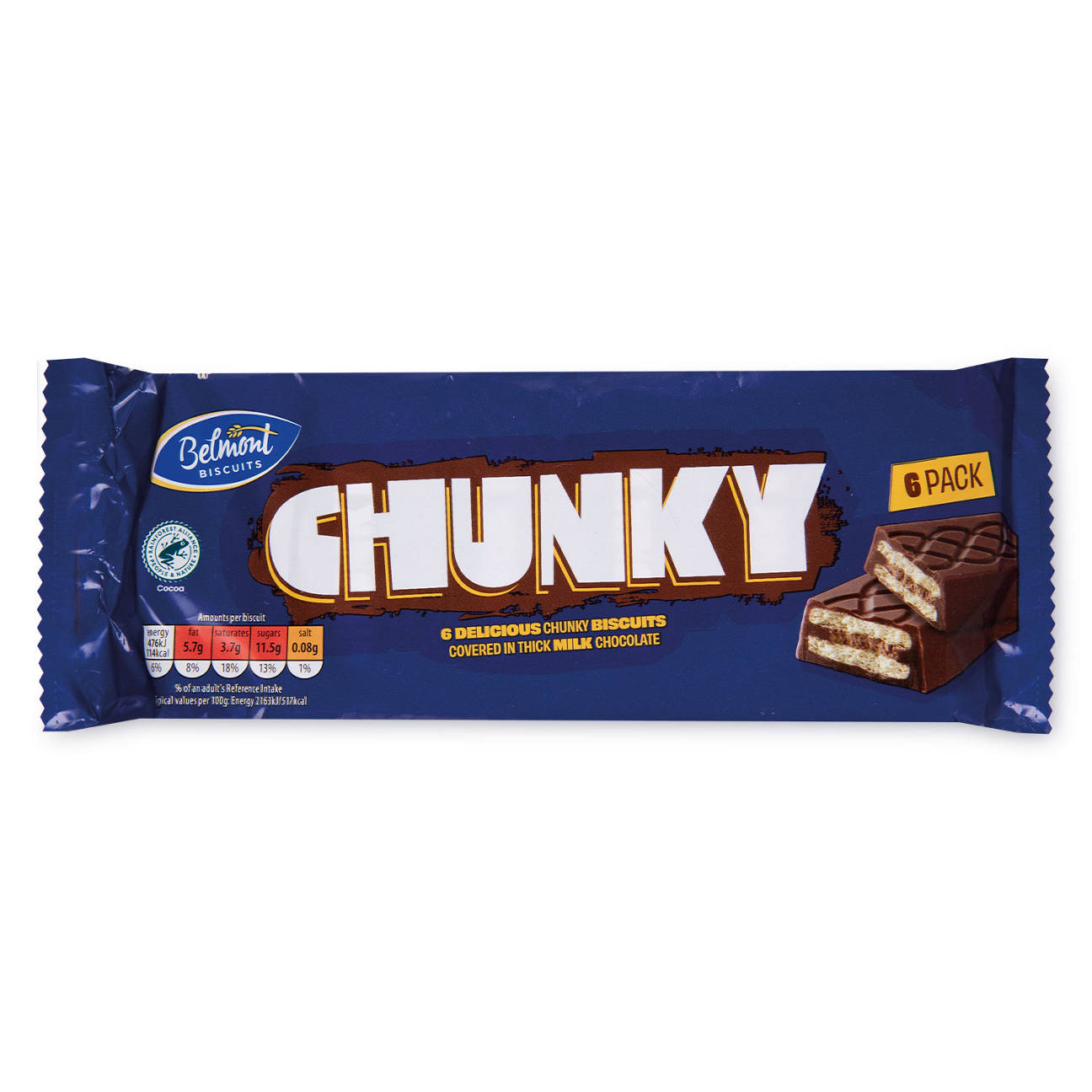 Milk Chocolate Chunky Biscuits 6 Pack | ALDI UK