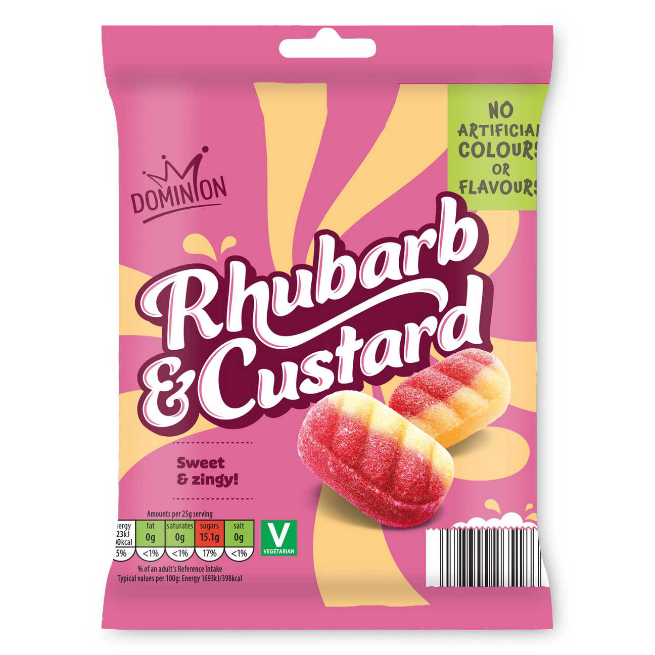 Rhubarb & Custard Boiled Sweets | ALDI UK