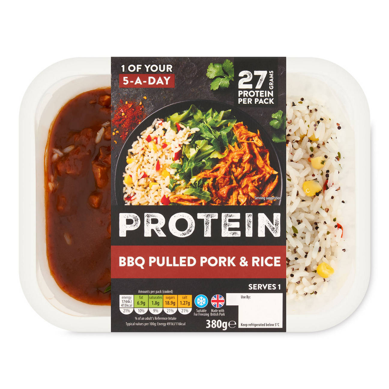 Protein BBQ Pulled Pork & Rice | ALDI UK