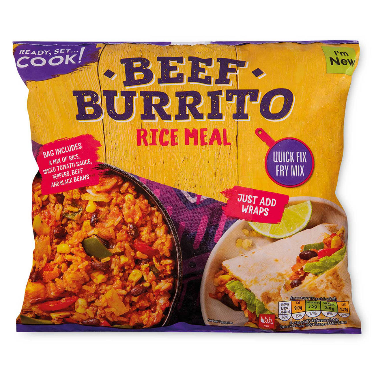 Beef Burrito Rice Meal | ALDI IE