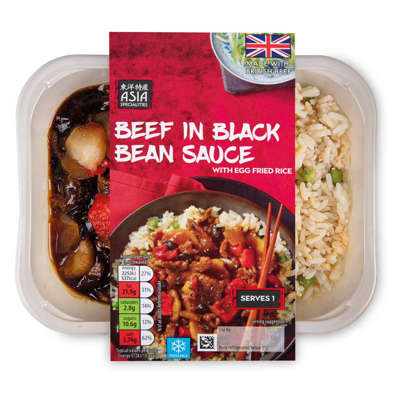Beef in Black Bean Sauce with Egg Fried Rice | ALDI UK