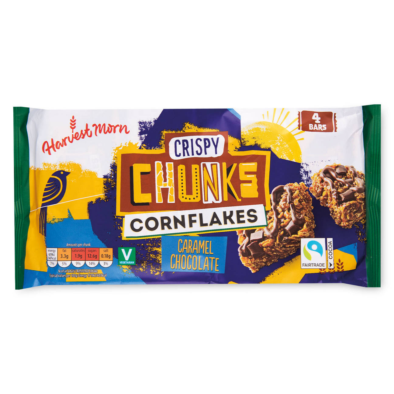 Caramel Chocolate Crispy Chunks Cornflakes 4 Pack | ALDI UK