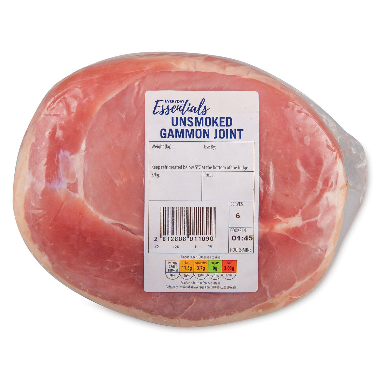 Unsmoked Gammon Joint Typically 1kg | ALDI UK