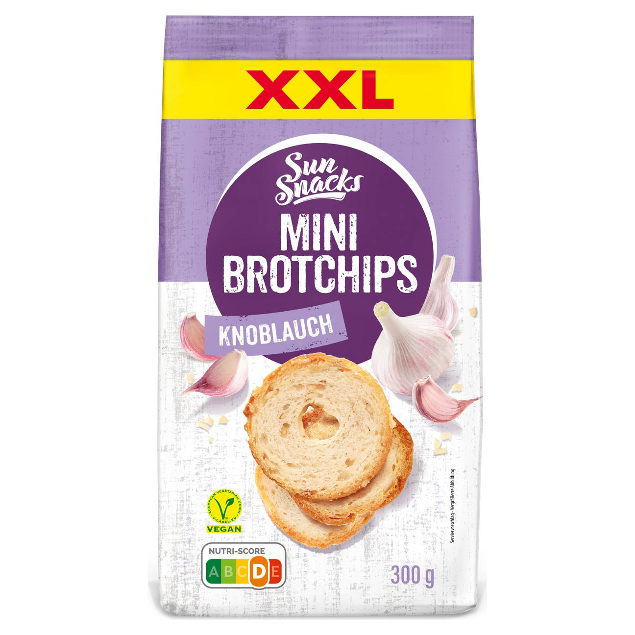 Mini Brotchips XXL 300 g, Knoblauch