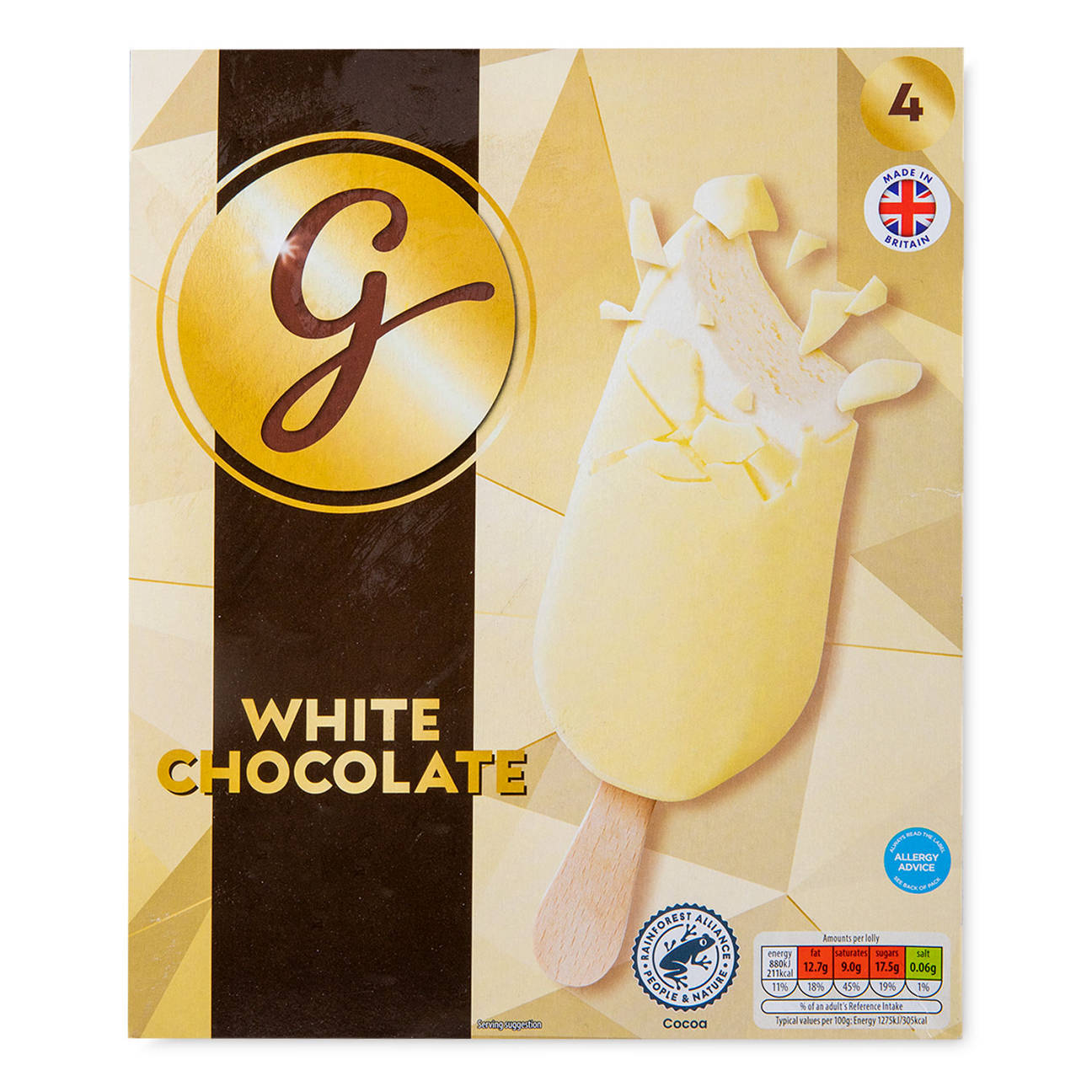 White Chocolate Ice Creams 4 Pack | ALDI UK
