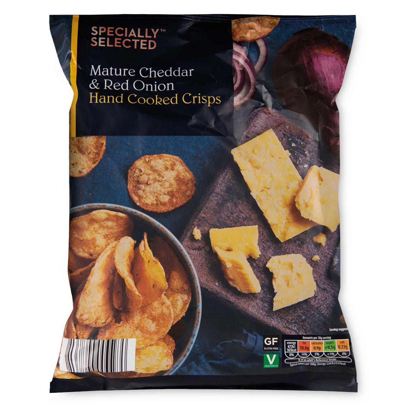 Mature Cheddar & Red Onion Hand Cooked Crisps | ALDI IE