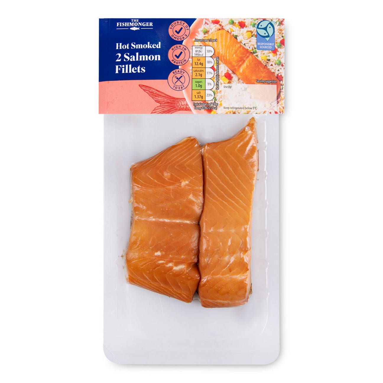 Hot Smoked Salmon Fillets 2 Pack | ALDI UK