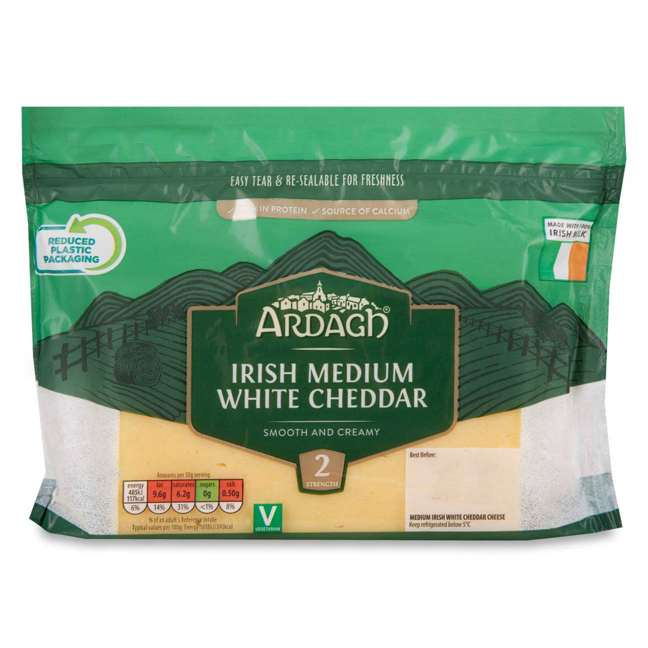Irish Medium White Cheddar Cheese | ALDI IE