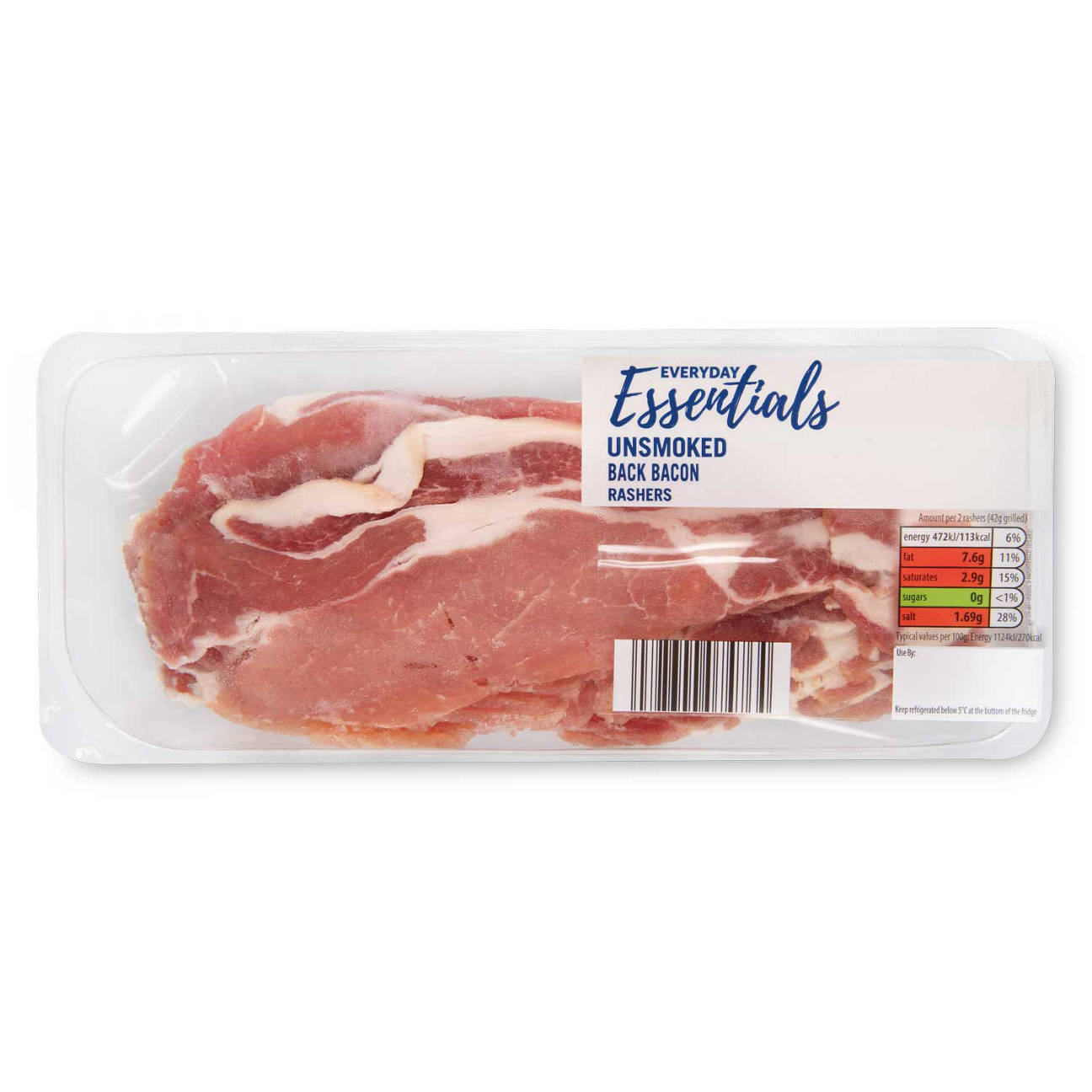 Unsmoked Back Bacon Rashers | ALDI UK