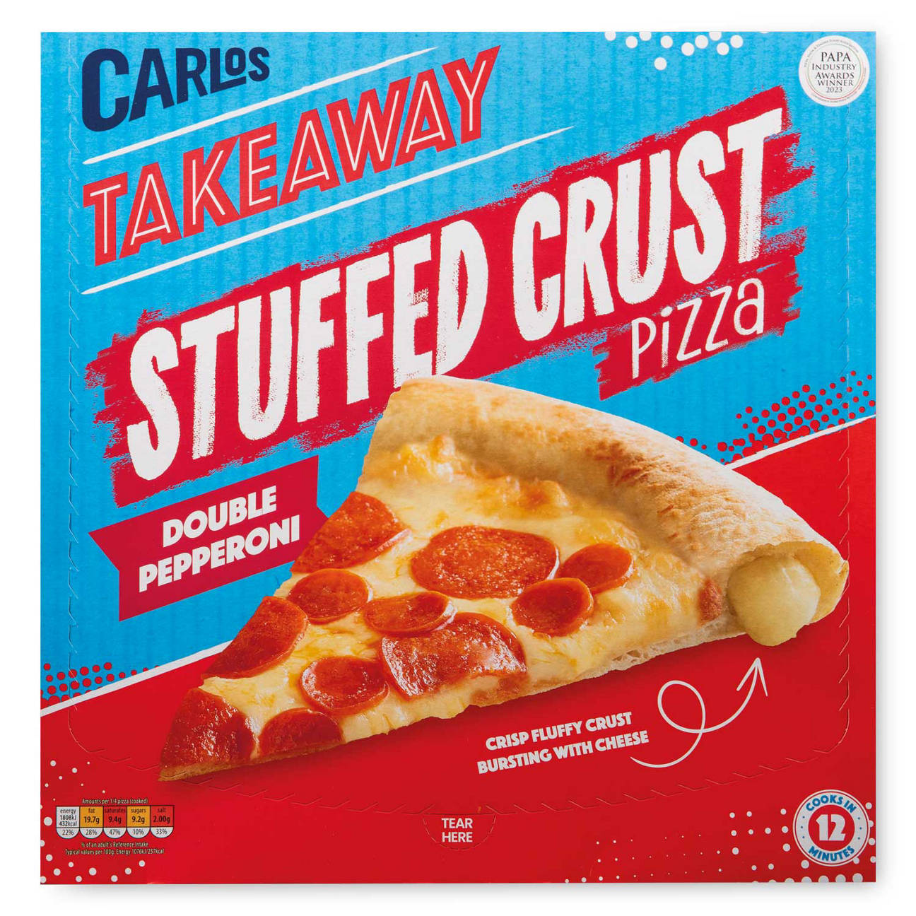 Takeaway Stuffed Crust Double Pepperoni Pizza | ALDI UK