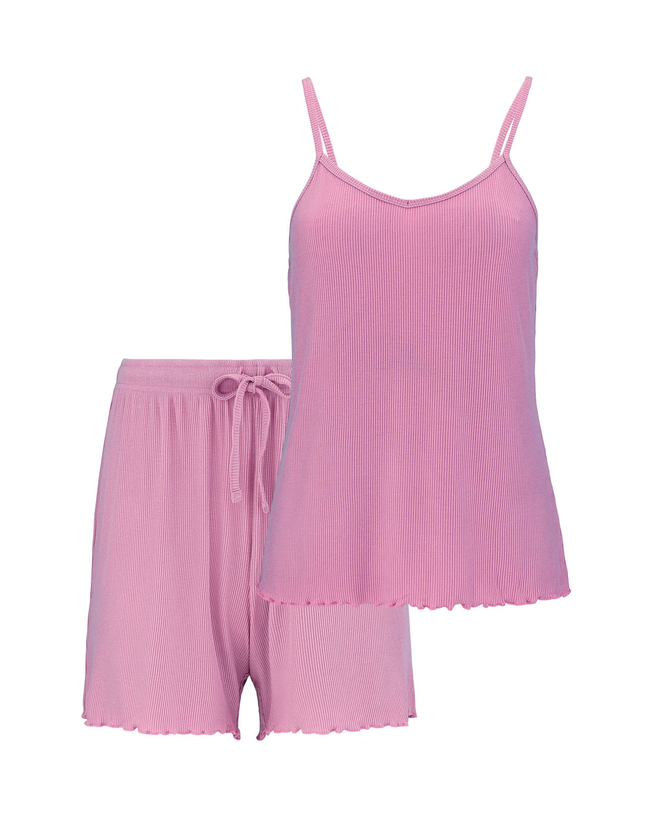 Ladies Ribbed Shorty Pyjamas | ALDI IE