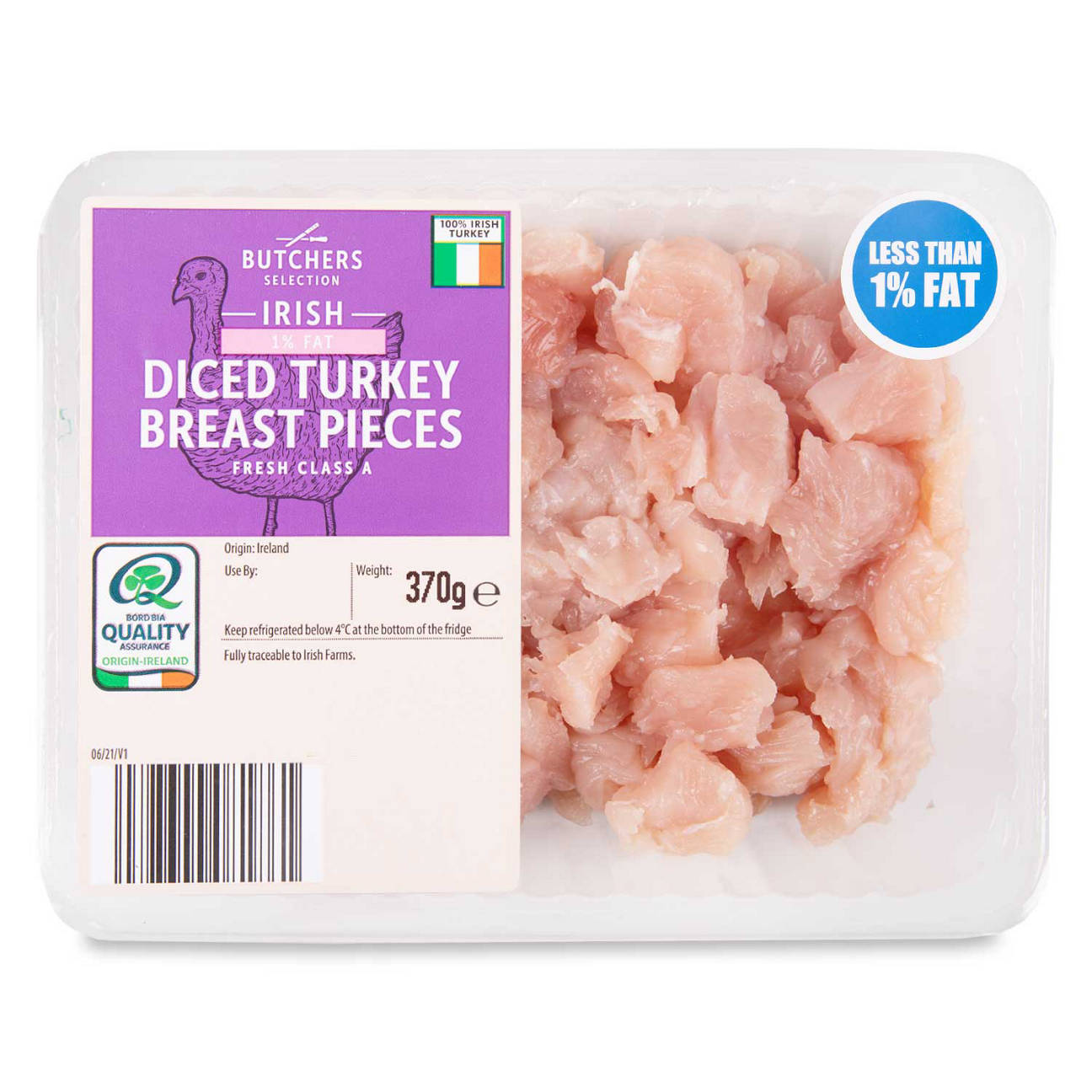 Irish Diced Turkey Breast Pieces 1% Fat | ALDI IE