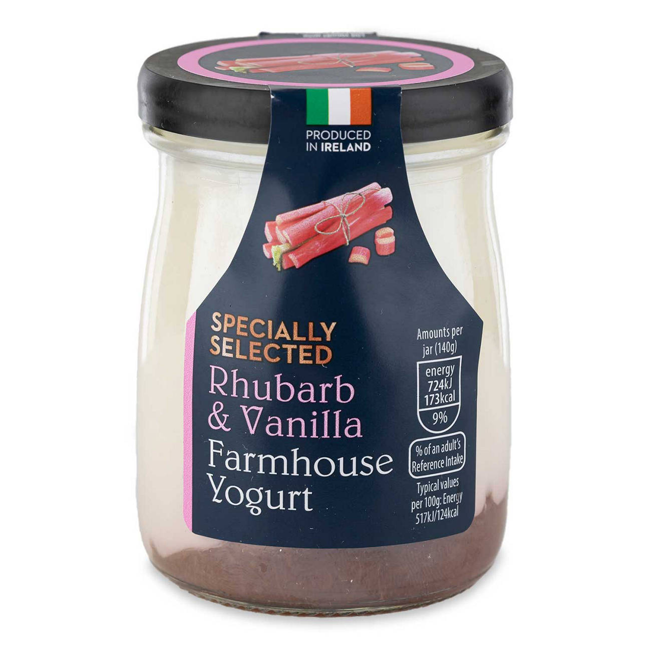 Rhubarb & Vanilla Farmhouse Yogurt | ALDI IE