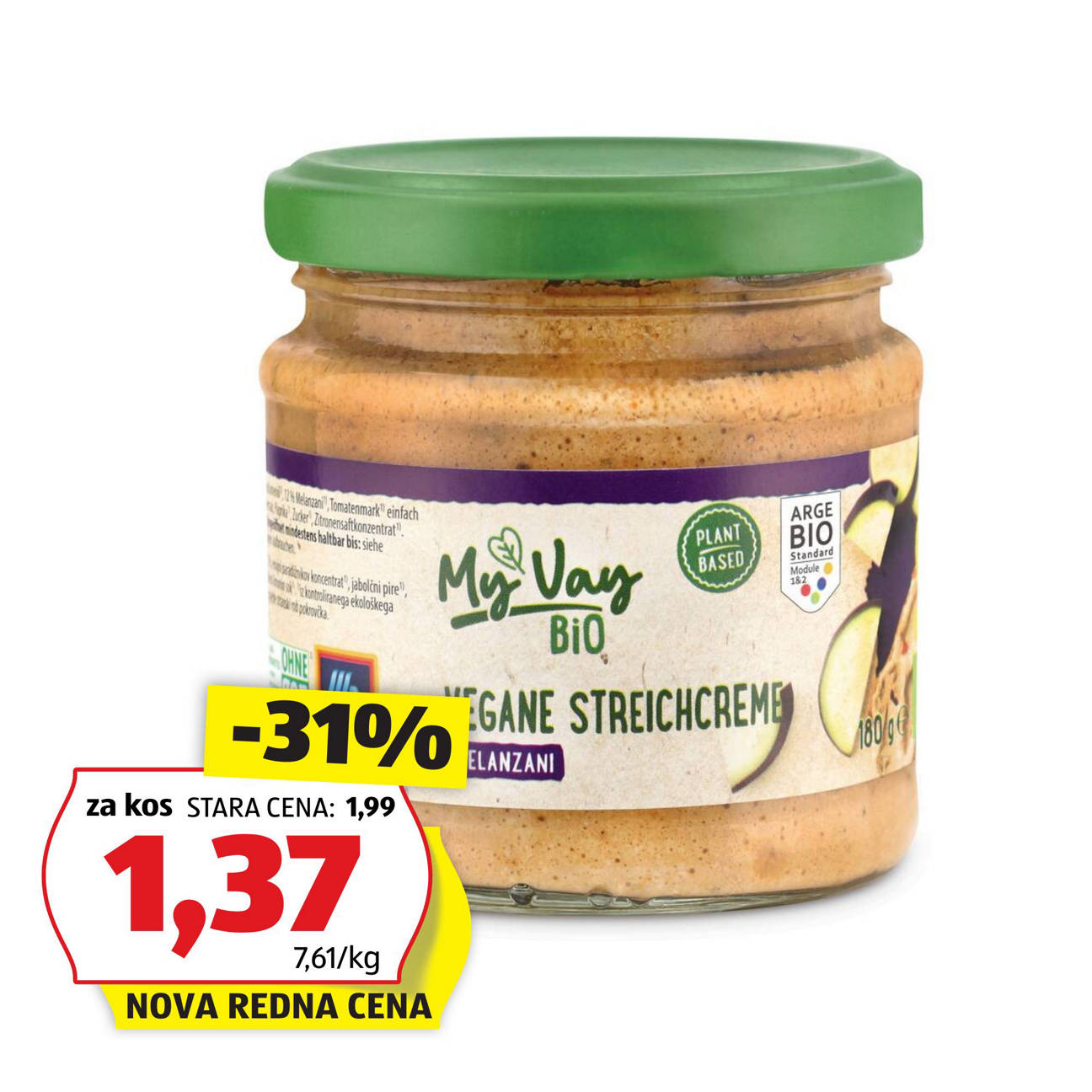 Bio veganski namaz, jajčevec