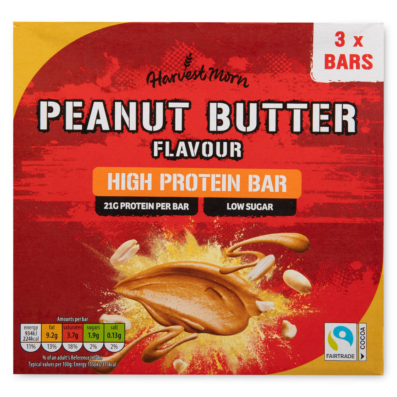 Peanut Butter Flavour High Protein Bar 3 Pack | ALDI UK