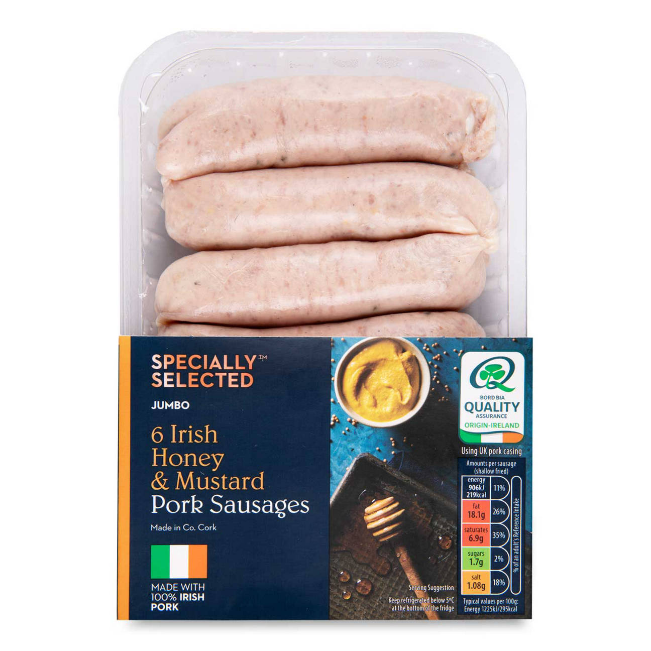 Irish Honey & Mustard Pork Sausages 6 Pack | ALDI IE