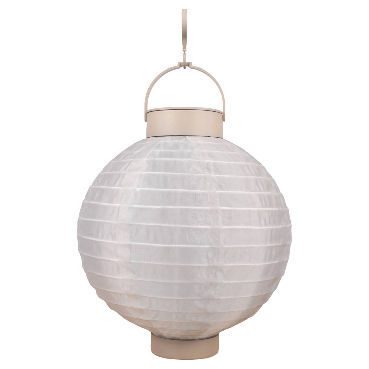 Solar-Lampion, Rund, Beige