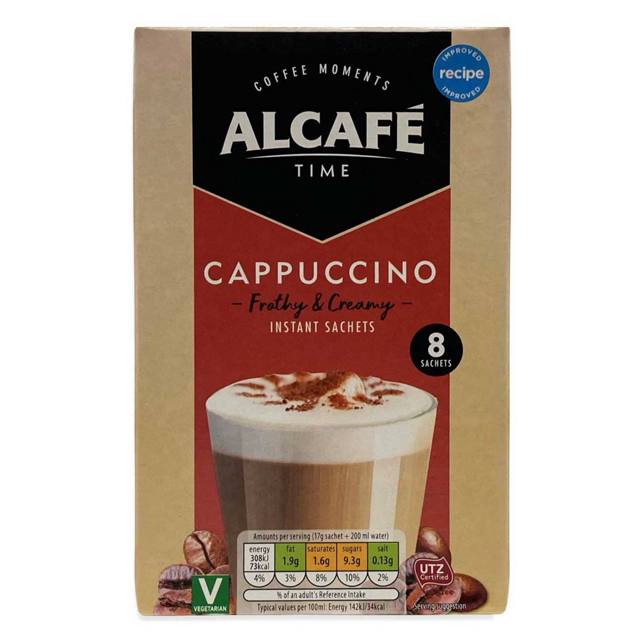 Cappuccino Instant Sachets 8 Pack | ALDI UK