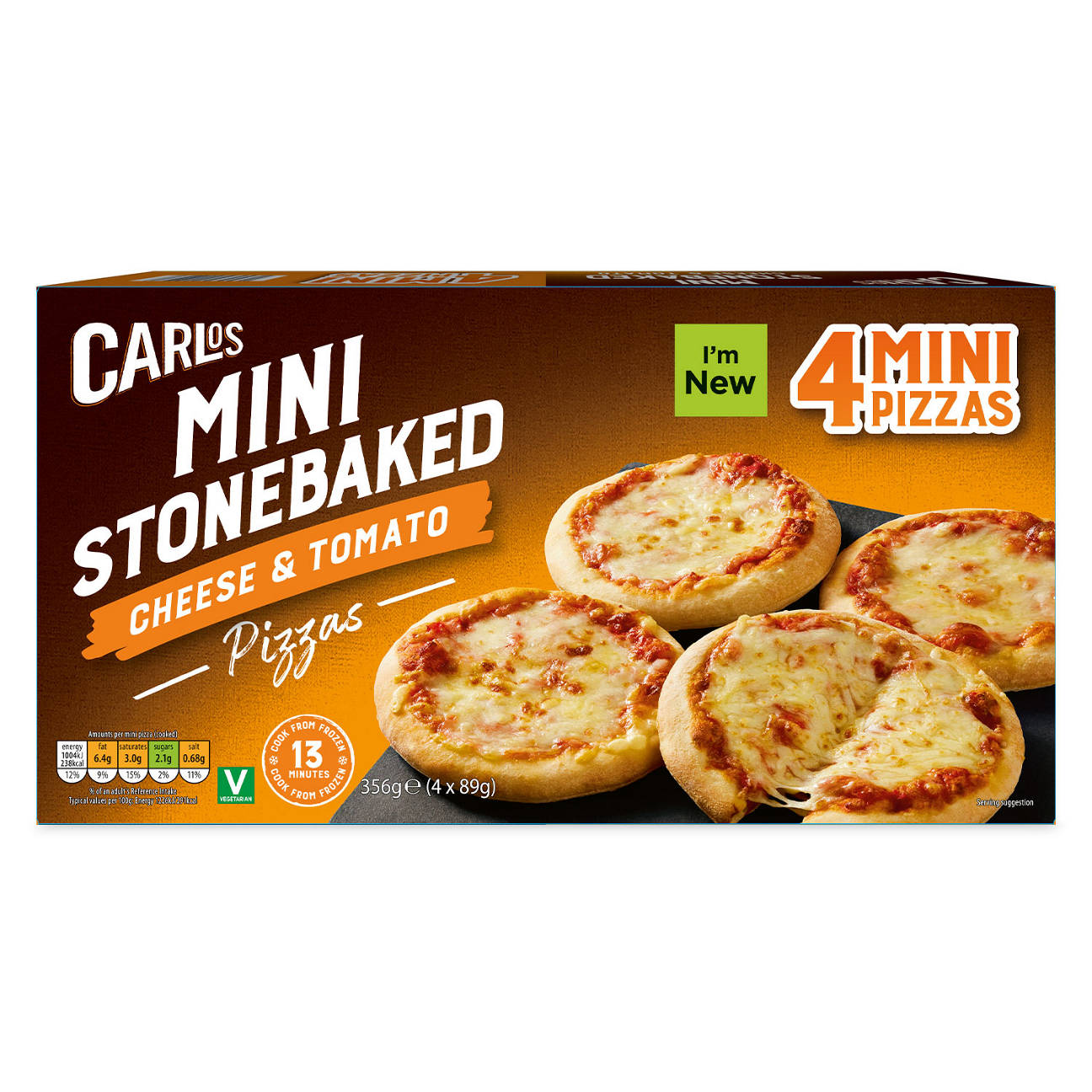 Cheese & Tomato Mini Stonebaked Pizzas 4 Pack | ALDI IE