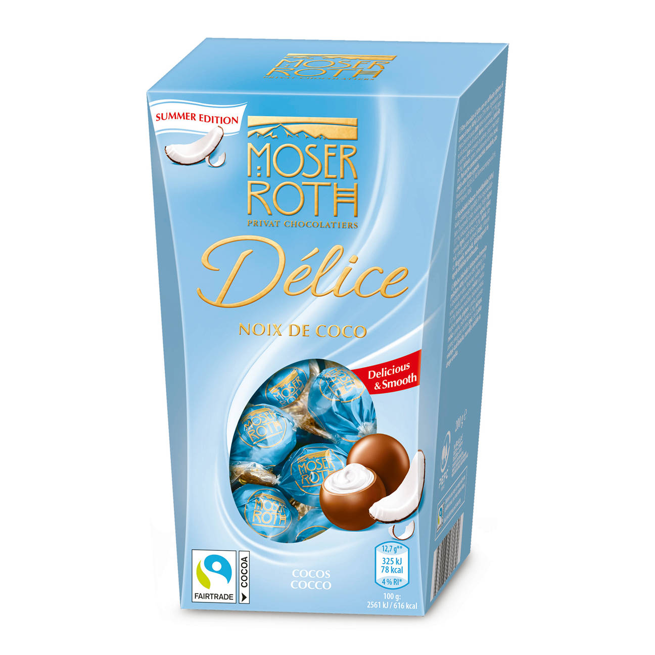 Moser Roth Chocolats Délice, à la noix de coco| ALDI SUISSE