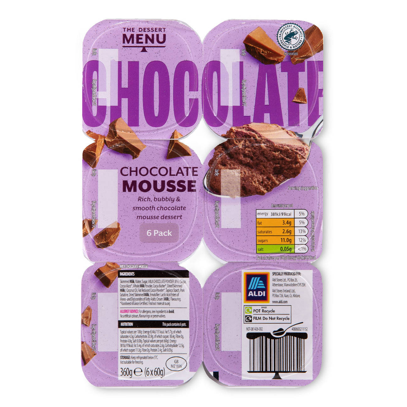 Chocolate Mousse 6 Pack | ALDI UK
