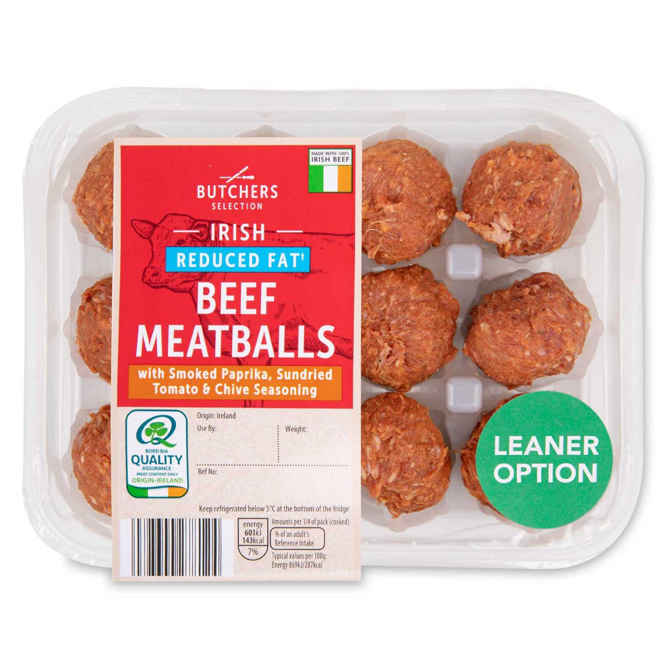 Irish Reduced Fat Beef Meatballs with Smoked Paprika, Sundried Tomato ...