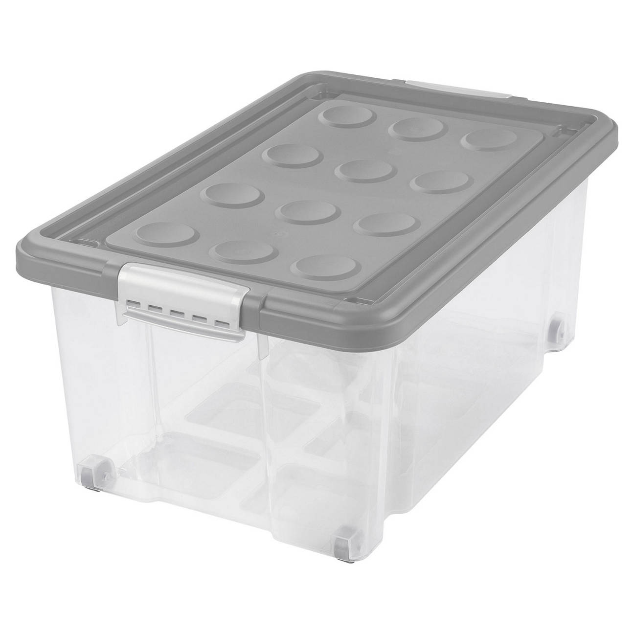 Stapelboxen Set, Groß, Grau