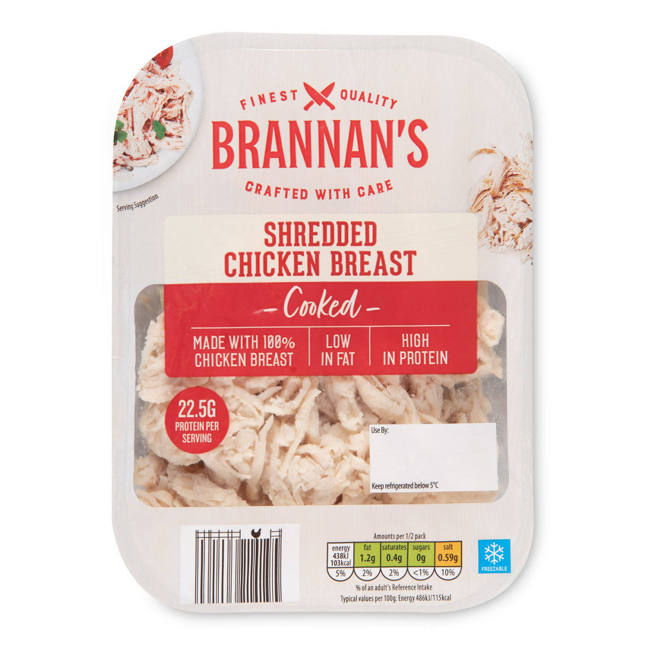 Cooked Shredded Chicken Breast | ALDI IE