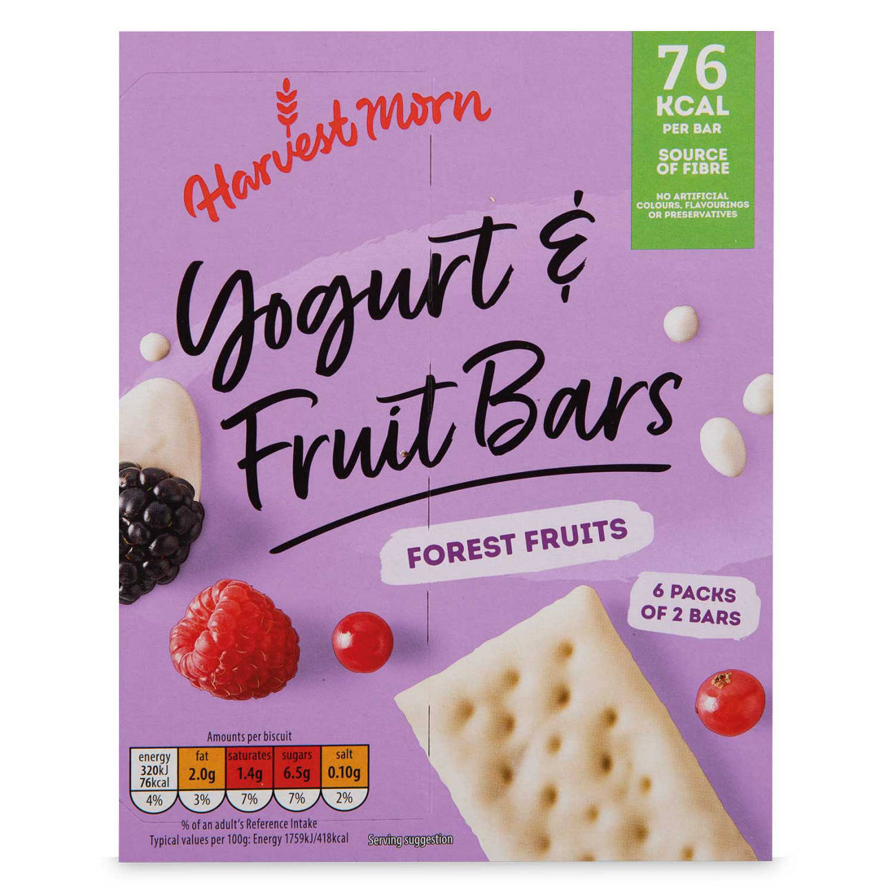 Yogurt & Forest Fruit Bars 6 Pack | ALDI UK