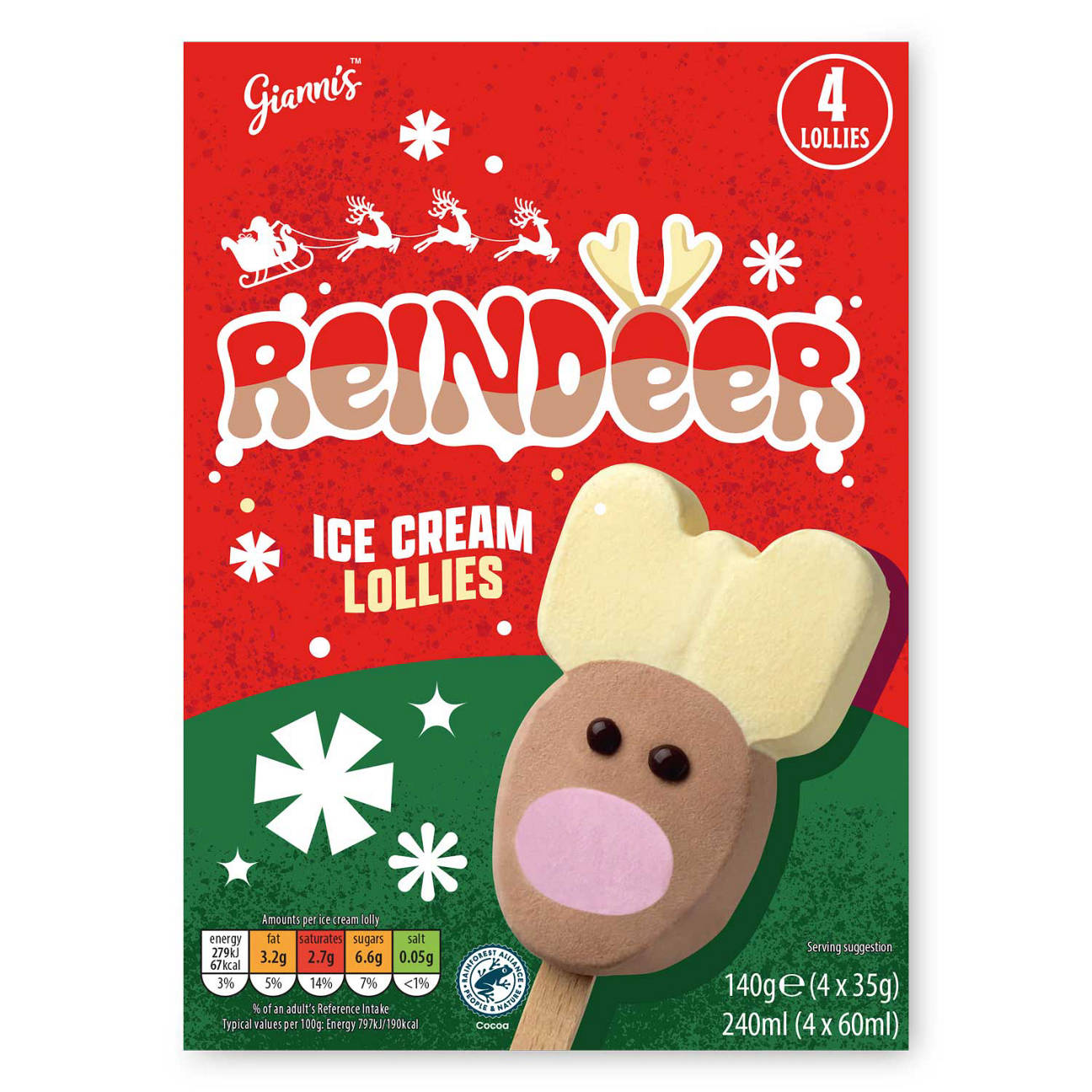 Reindeer Christmas Ice Lollies | ALDI IE