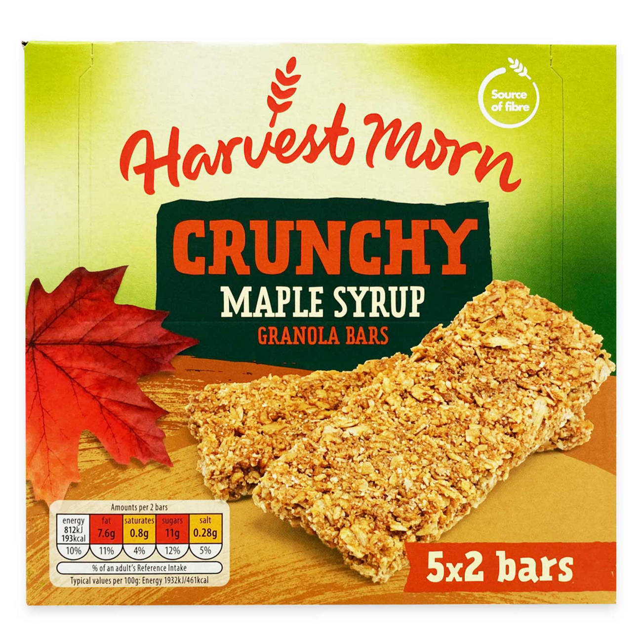 Crunchy Maple Syrup Granola Bars 5 Pack | ALDI UK