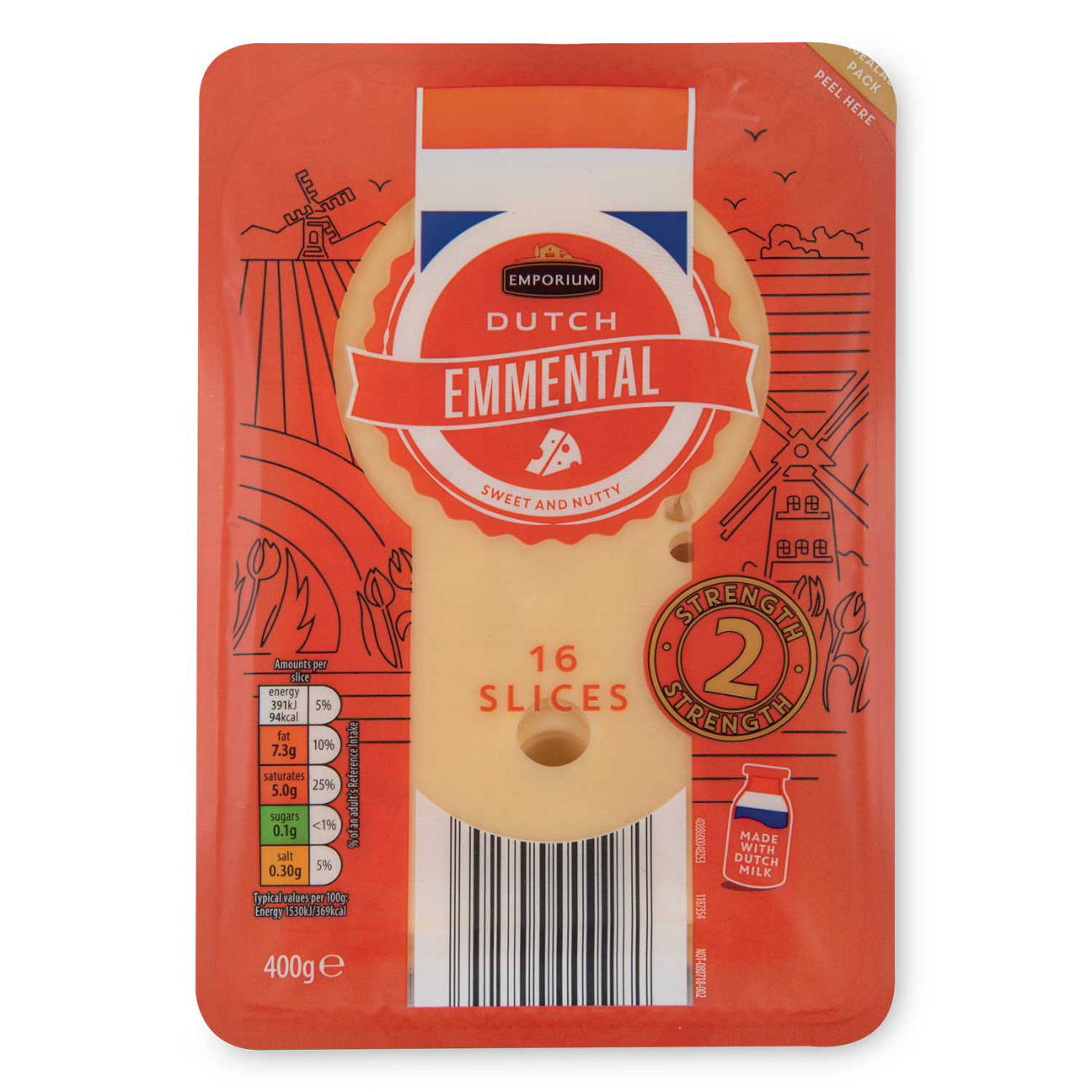Dutch Emmental Cheese 16 Slices | ALDI UK