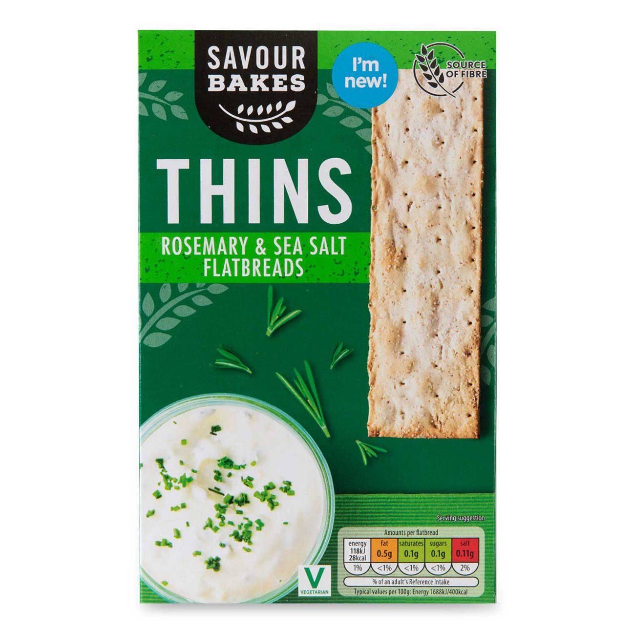 Rosemary & Sea Salt Flatbread Thins | ALDI UK