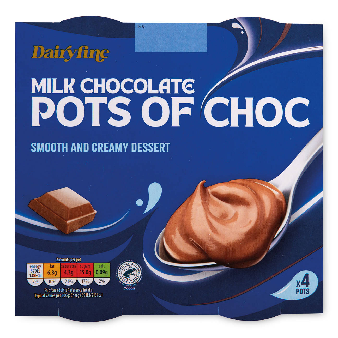 Milk Chocolate Pots of Choc 4 Pack | ALDI UK