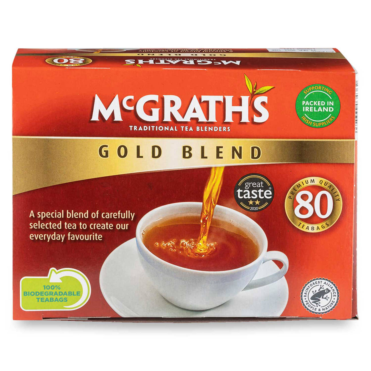 Premium Gold Tea Bags 80 Pack | ALDI IE