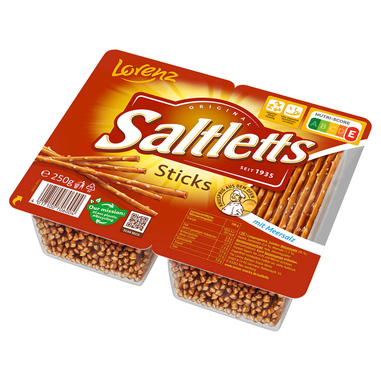 Saltletts Sticks 250 g, Classic