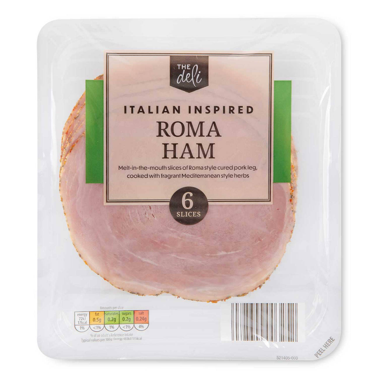 Italian Inspired Roma Ham 6 Slices | ALDI UK