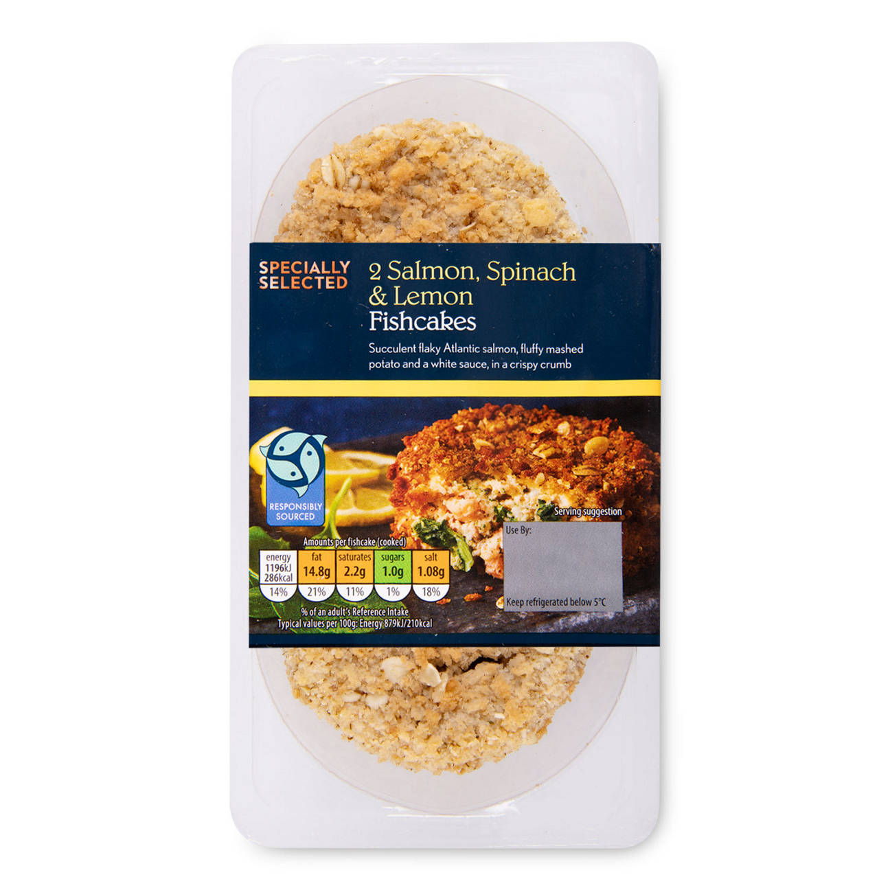 Salmon, Spinach & Lemon Fishcakes 2 Pack | ALDI UK