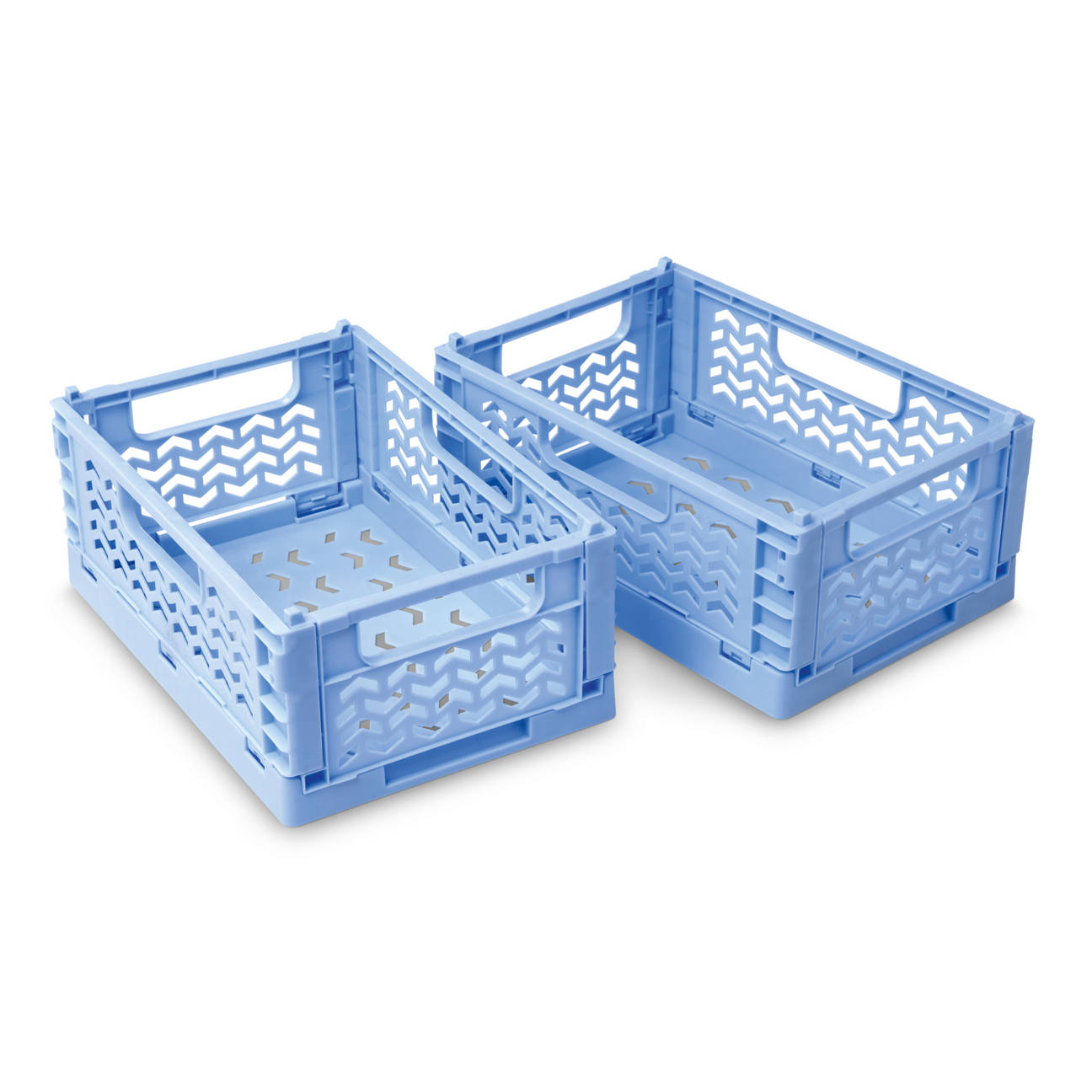 Mini-boîtes pliantes, petit format (lot de 2), bleu clair| ALDI SUISSE