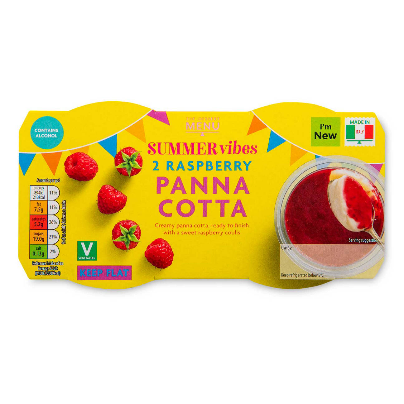 Raspberry Panna Cotta 2 Pack | ALDI UK