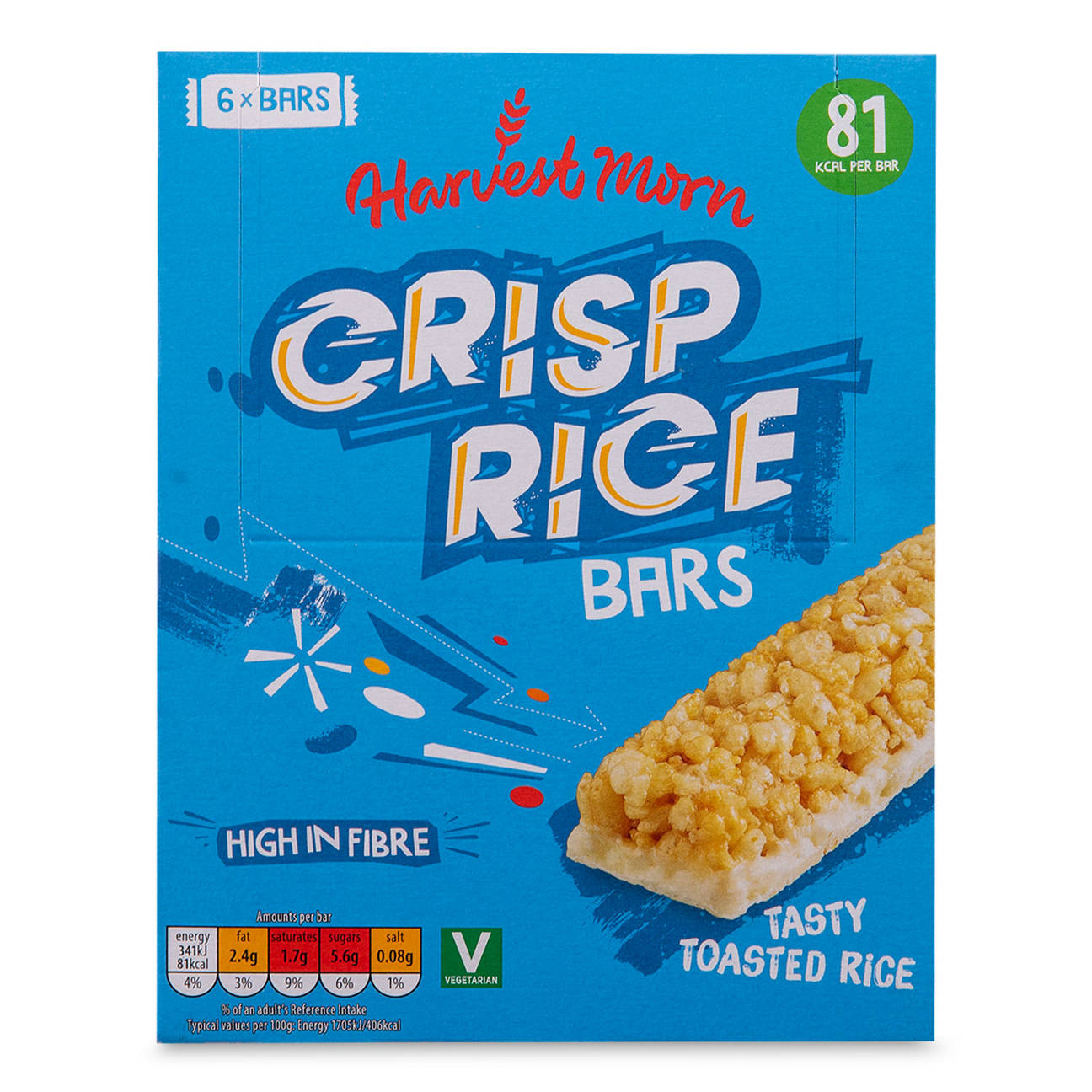 Crisp Rice Cereal Bars 6 Pack | ALDI UK