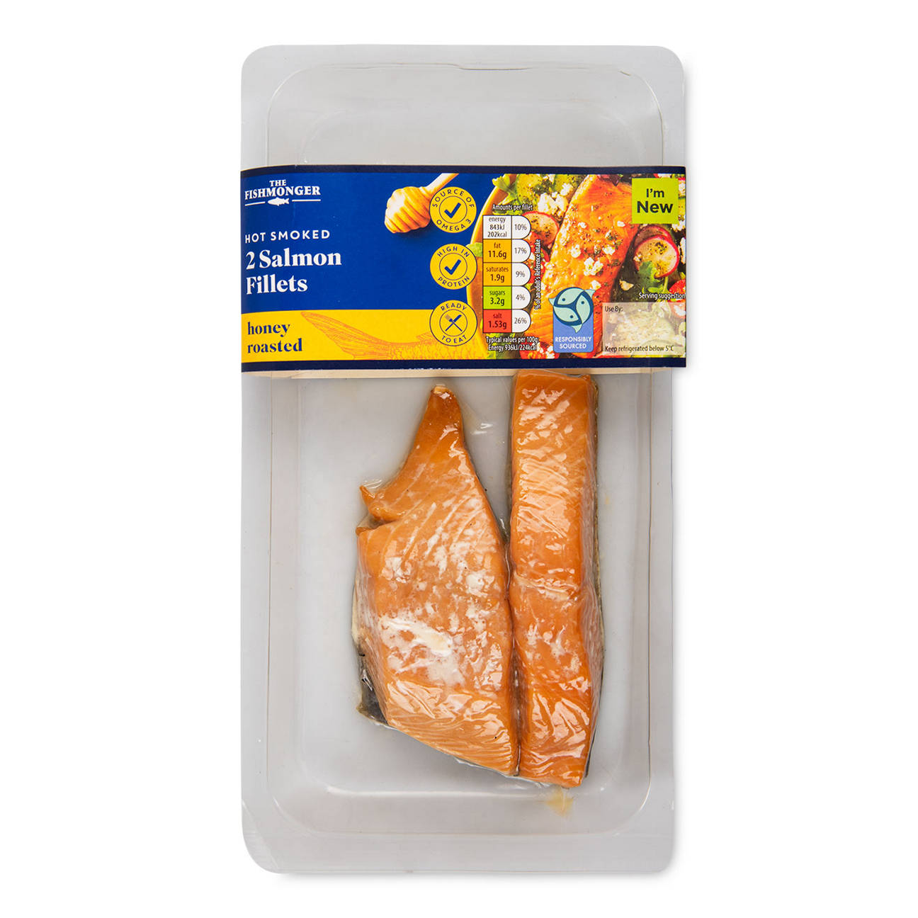 Honey Roasted Hot Smoked Salmon Fillets 2 Pack | ALDI UK