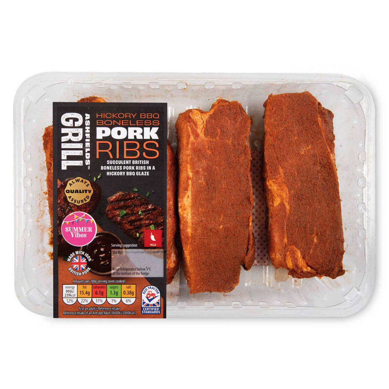 Hickory BBQ Boneless Pork Ribs | ALDI UK