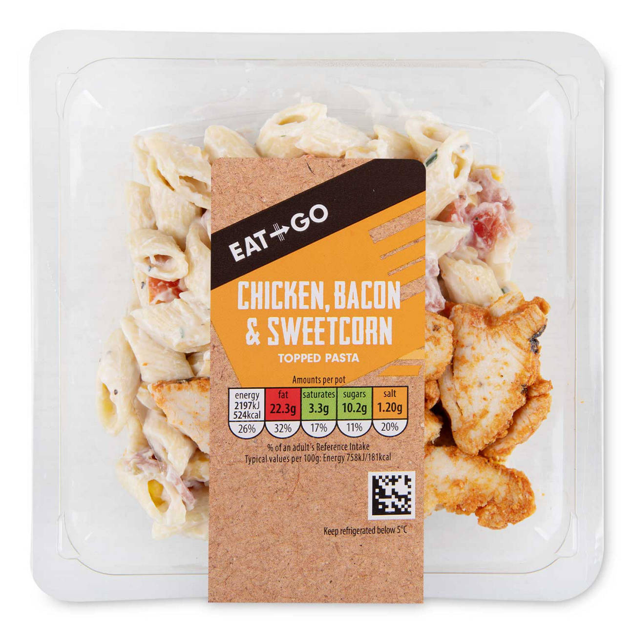 Chicken, Bacon & Sweetcorn Topped Pasta | ALDI UK