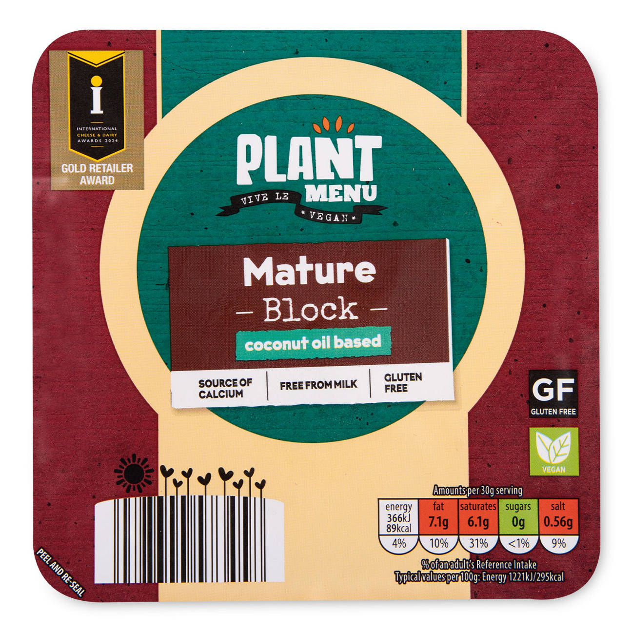 Mature Coconut Oil Based Vegan Cheese Block | ALDI UK