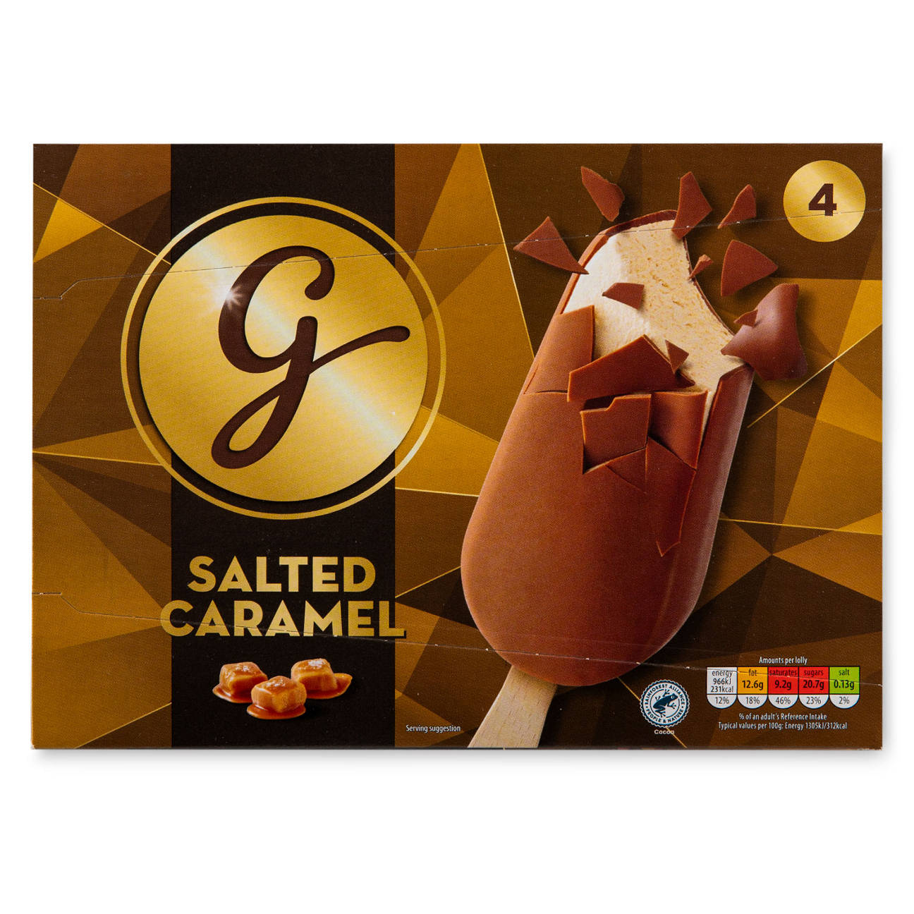 Salted Caramel Ice Creams 4 Pack | ALDI IE